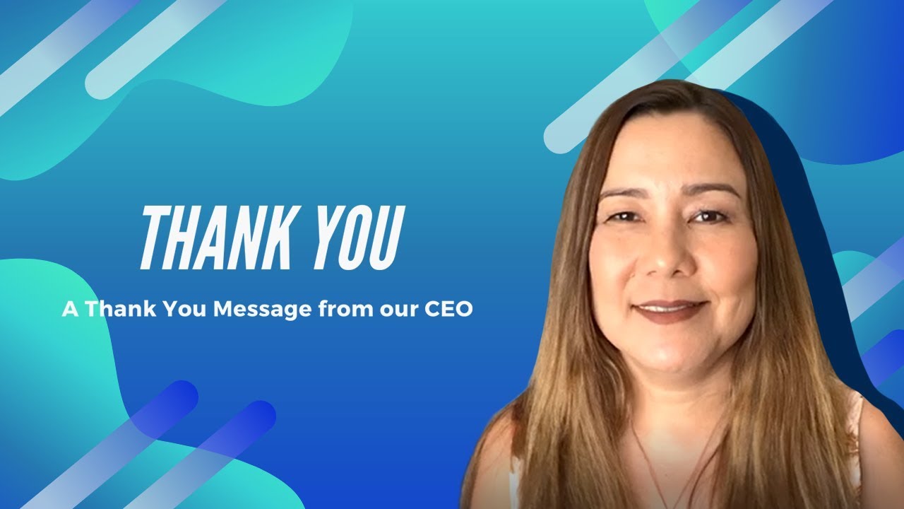 A Thank You message from Our CEO - YouTube