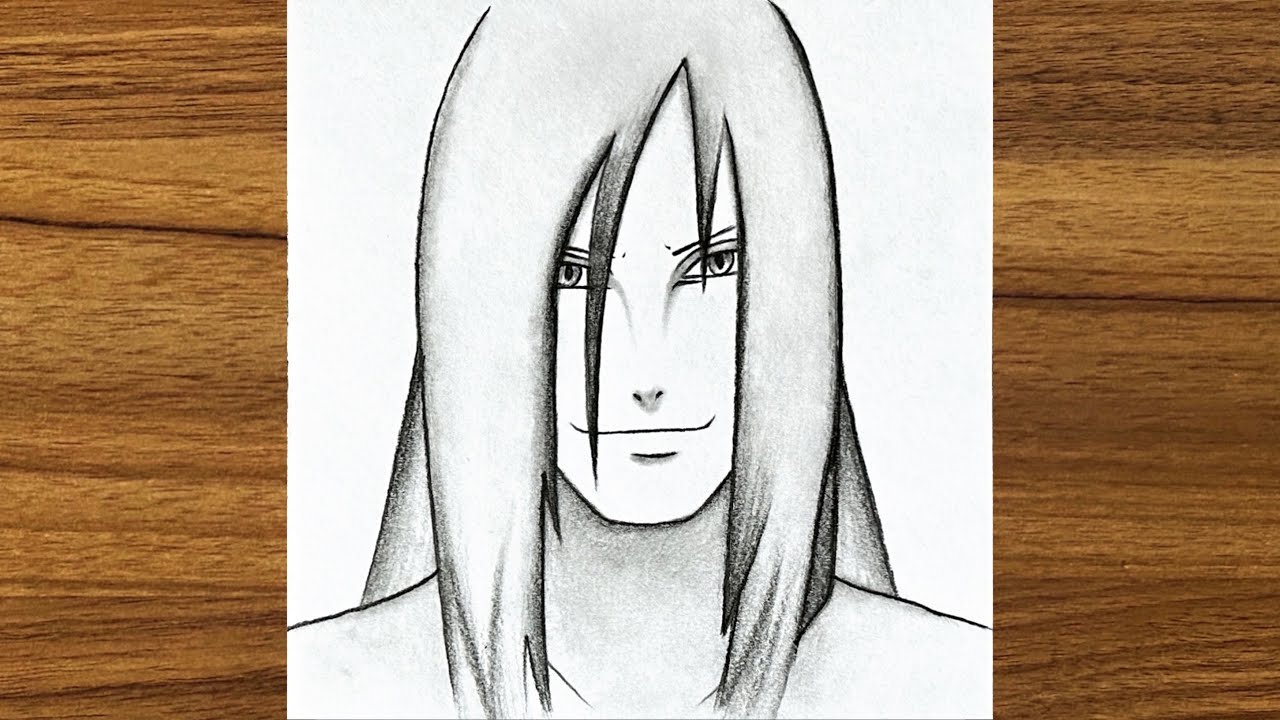 How to draw OROCHIMARU (Naruto) step by step || How to draw anime ...