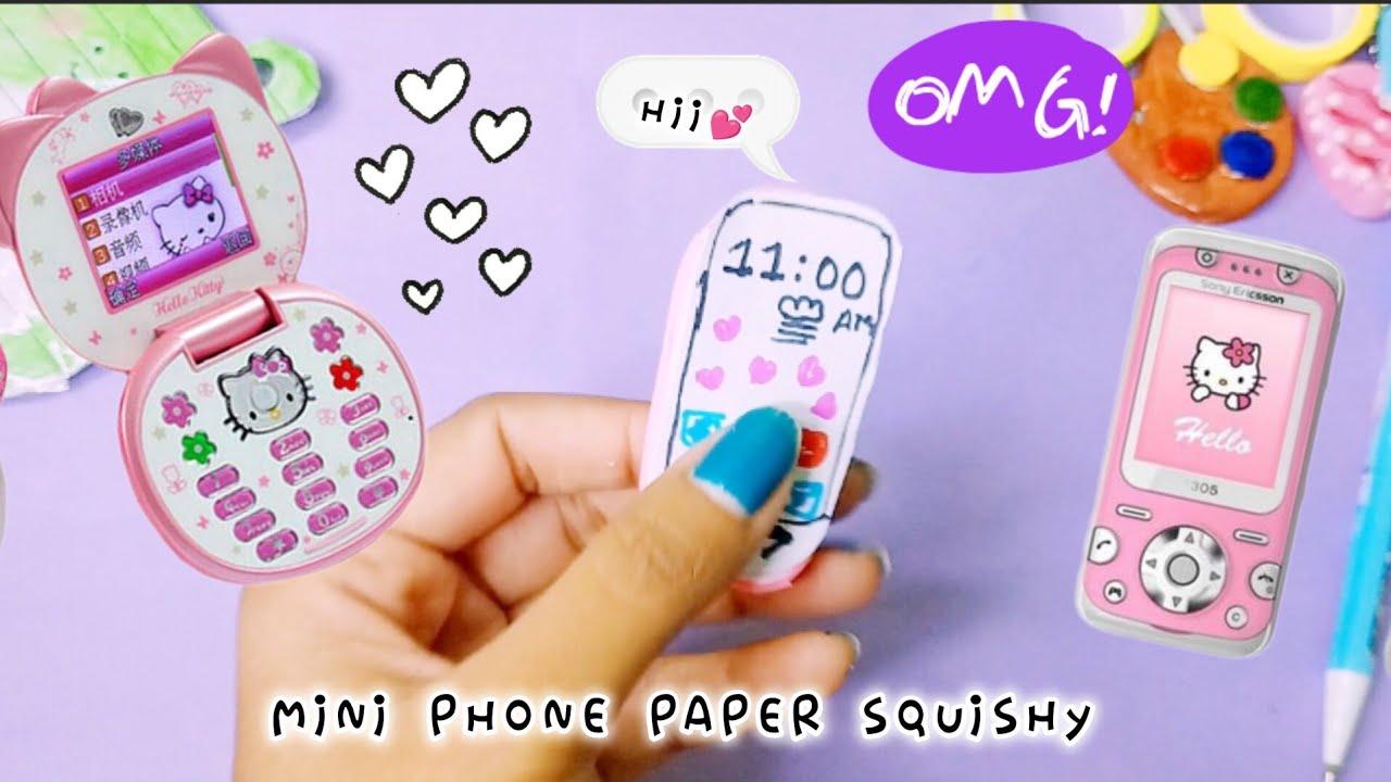 Paper Squishy phone | without cotton 📲 🤯| #blindbag - YouTube