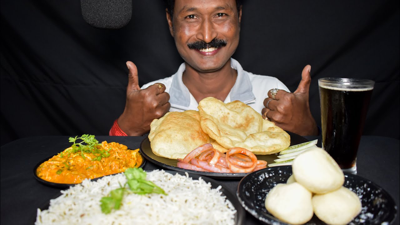 Butter Chicken Varta BabyNun JiraMethi Rice Salad Misti ThumsUp asmr ...