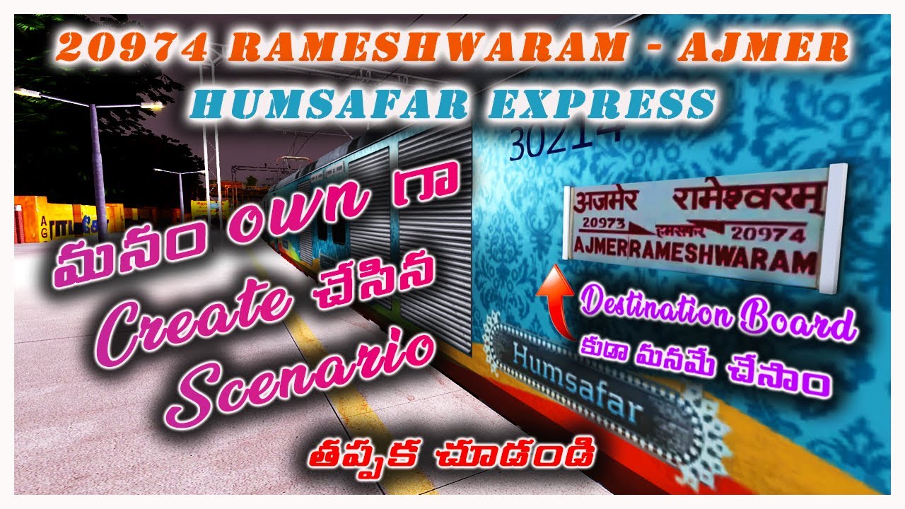 20974 HUMSAFAR EXPRESS - PART 1 || RAMESHWARAM - AJMER || Rail Works ...