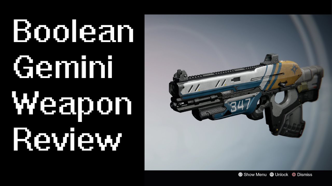 Destiny: Exotic Scout Rifle: Boolean Gemini Review - YouTube