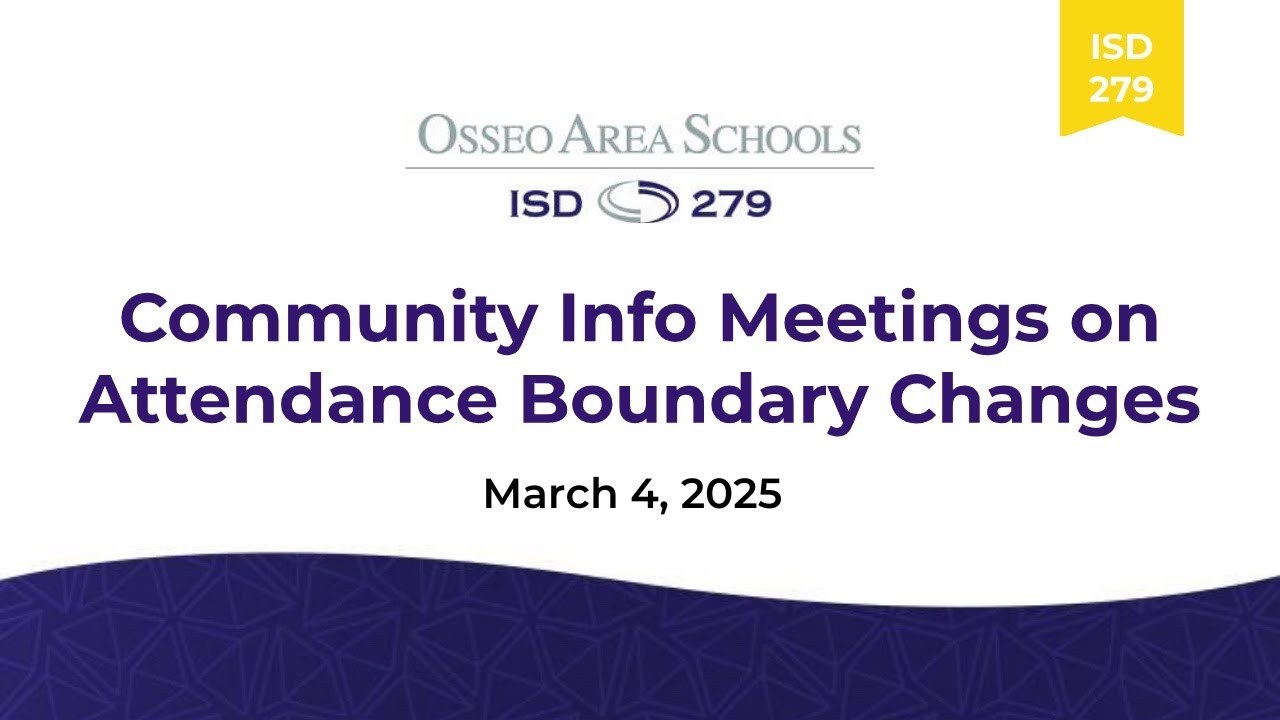 Community Info Meeting Attendance Boundary Changes - YouTube