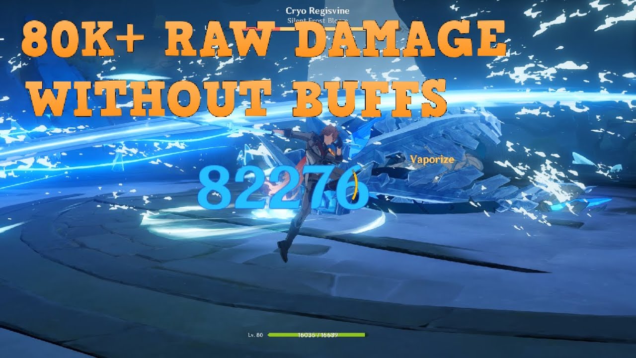 Childe/Tartaglia Elemental Burst Raw Damage (80K with elem Reaction ...