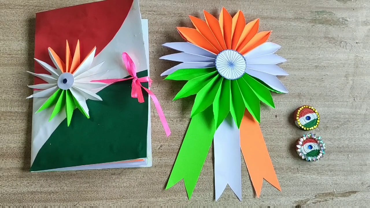 Beautiful tricolour greeting card.. Republic day special - YouTube