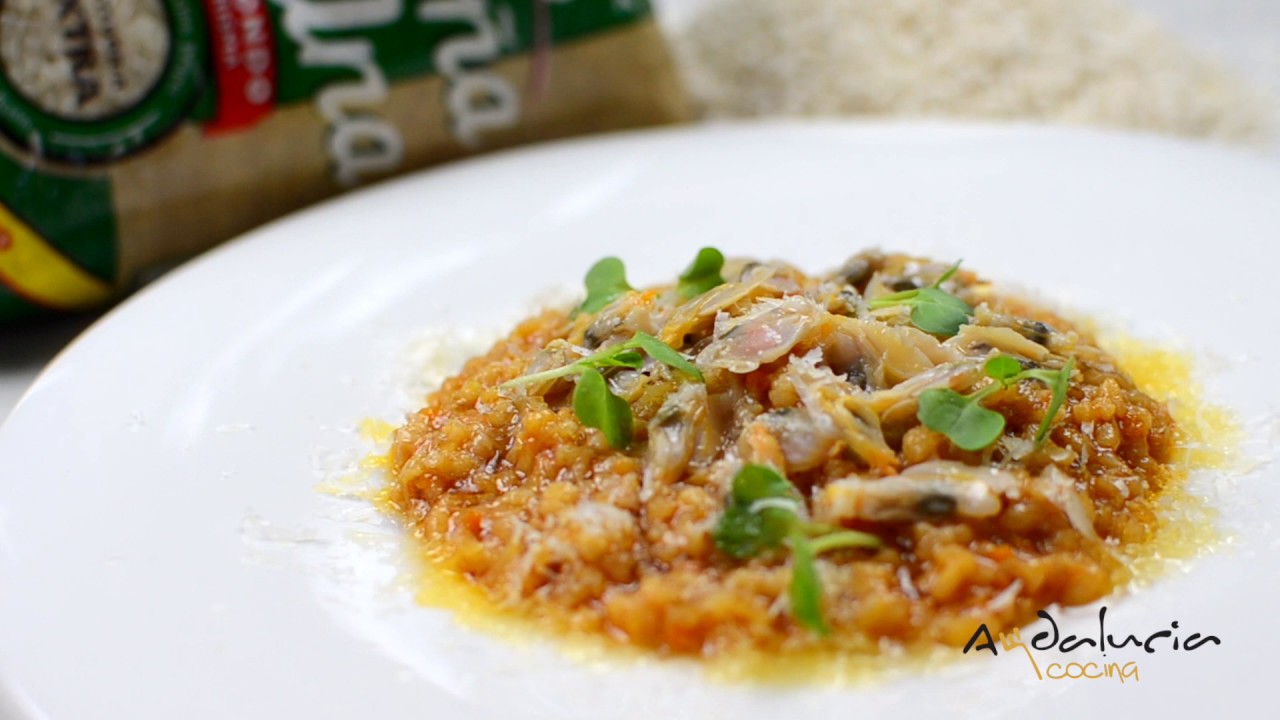 Arroz cremoso de coquinas con Arrozúa - YouTube