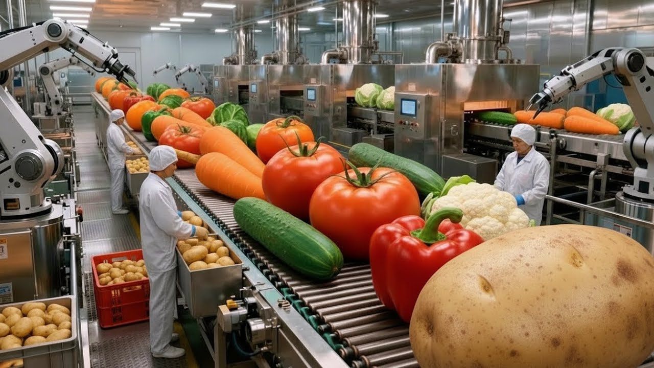 Inside A Modern Factory That Transforms Fresh Vegetables Into Frozen ...