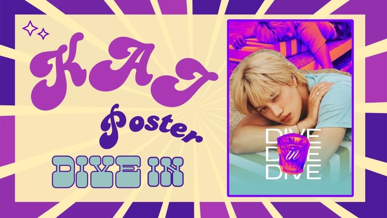 KAI 카이 Adult Swim 🏊 How to edit poster in Canva | Aesthetic wallpaper ...