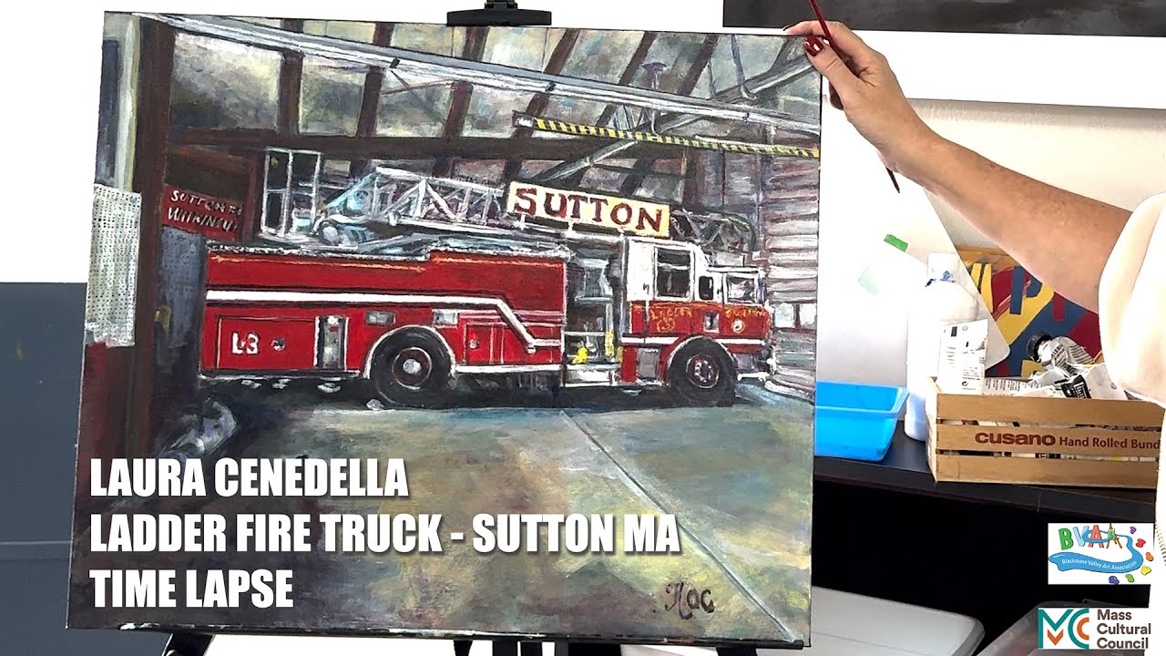 Ladder Fire Truck by Laura Cenedella Sutton Massachusetts TIME LAPSE ...