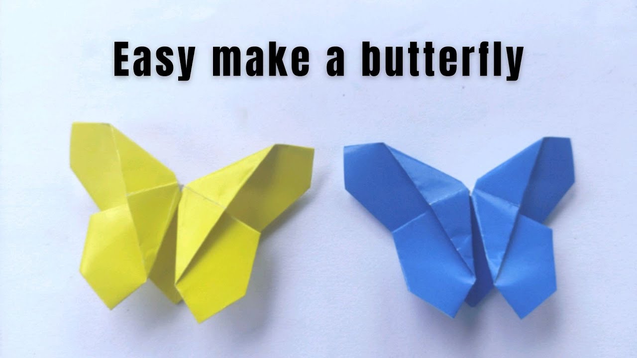 ORIGAMI BOOKMARK - butterfly | easy tutorial craft - YouTube
