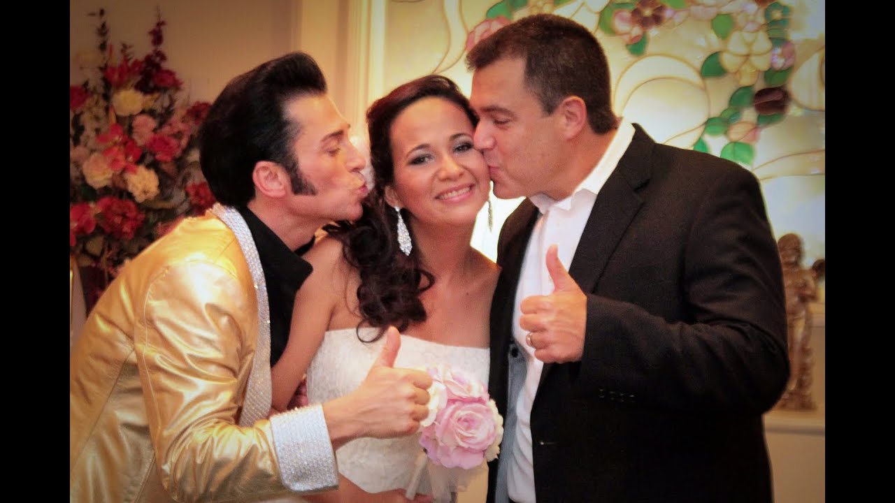 Eugenio & Giselle From Argentina Get Married w/ Elvis In Las Vegas ...