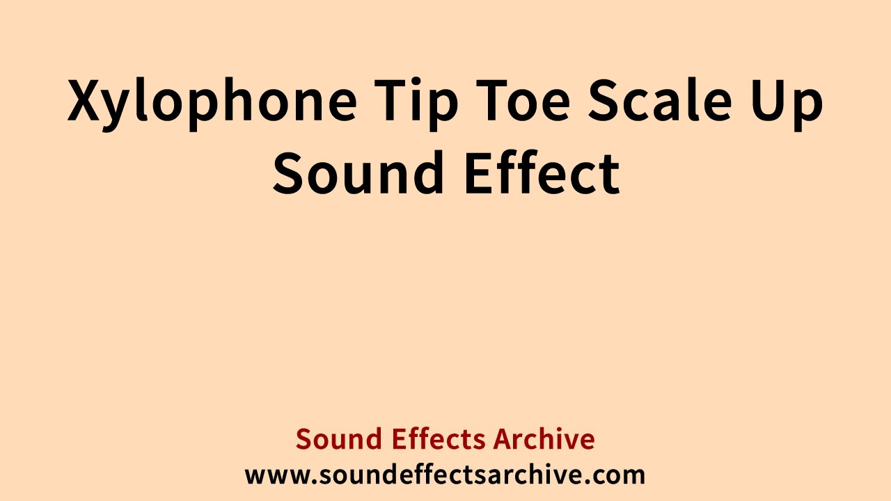 Xylophone Tip Toe Scale Up Sound Effect - Royalty Free - YouTube