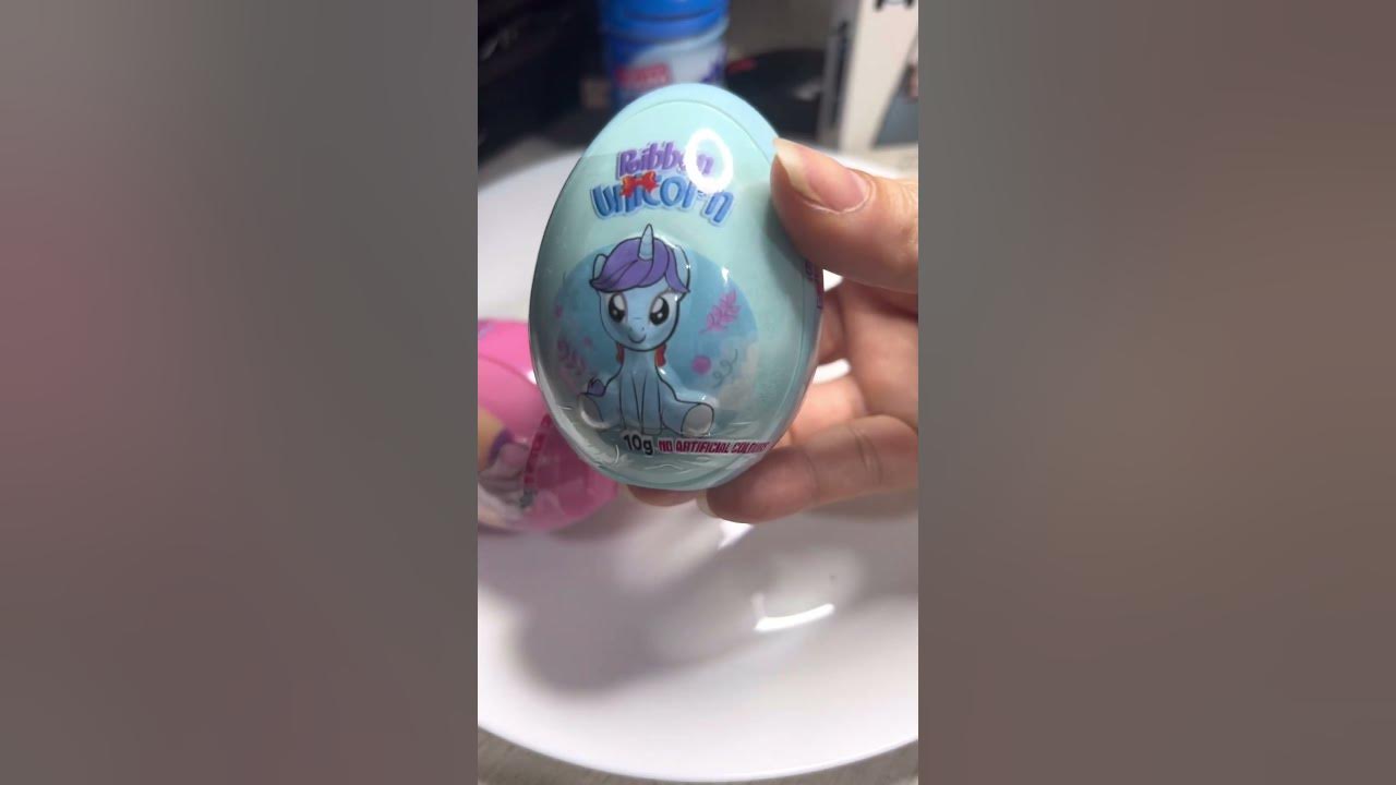 PINK AND BLUE UNICORN SURPRISE EGG #asmr #short #surpriseeggs #unicorn ...