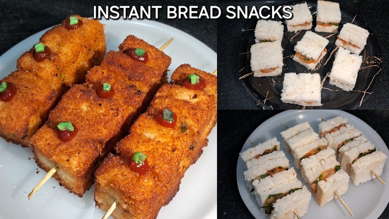 5 Minutes Bread Snacks Recipe | Instant Bread Snacks | Easy and Quick ...