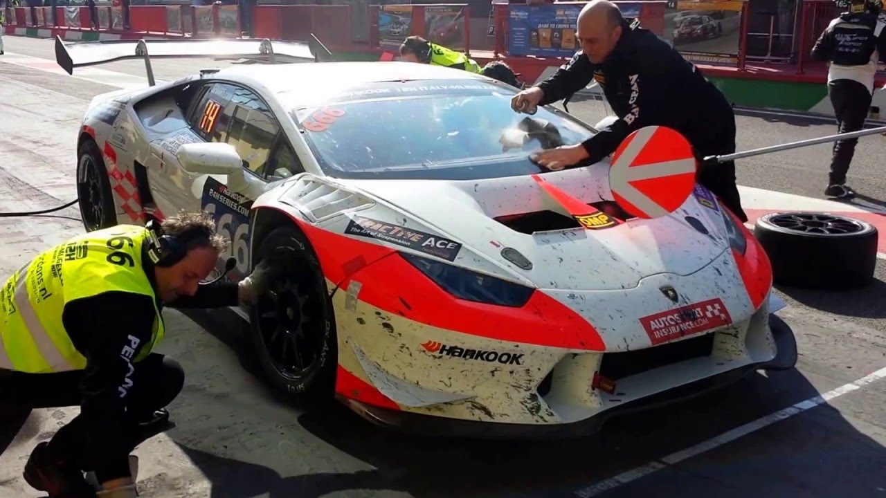 Lamborghini Huracan GT3 Pit Stop Gara 12 Ore Italia Mugello Team ...