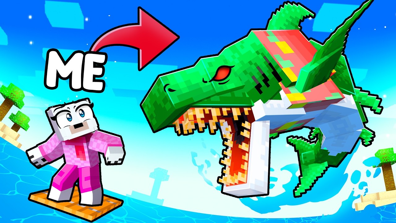 Becoming the BIGGEST SHARK in Minecraft! - YouTube