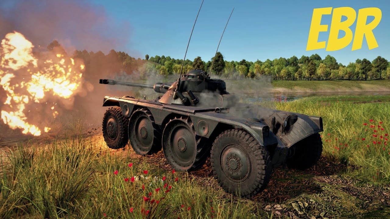 4K UHD-War Thunder Tanks-EBR-Eight Wheels Off-Gameplay, Tips, History ...