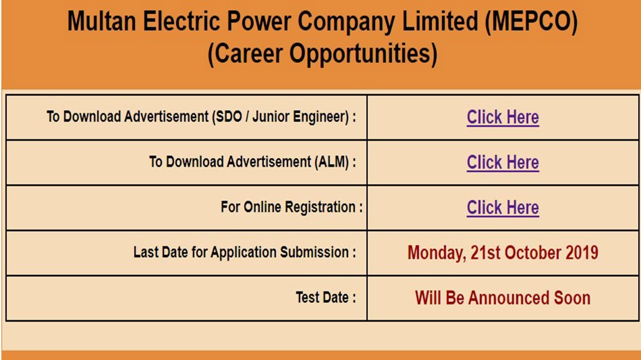 MEPCO Jobs Multan|QESCO Jobs Quetta Latest Govt New Jobs In Pakistan ...