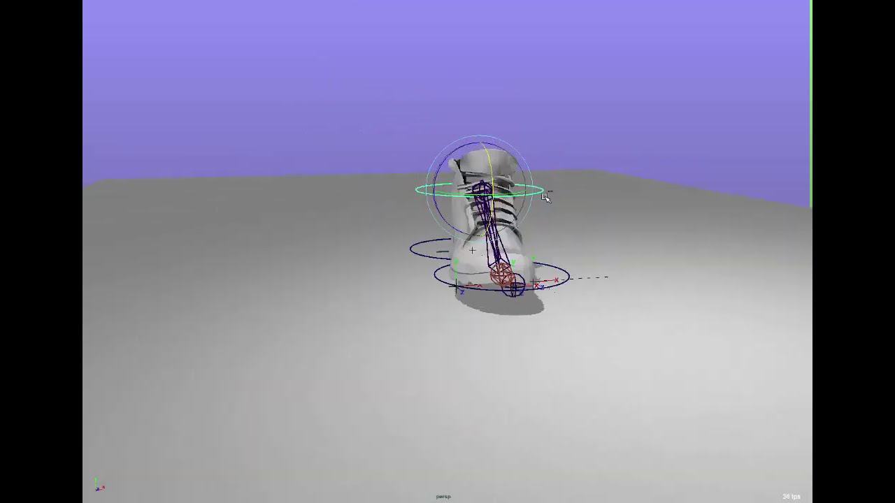 Maya reverse foot using collision - YouTube