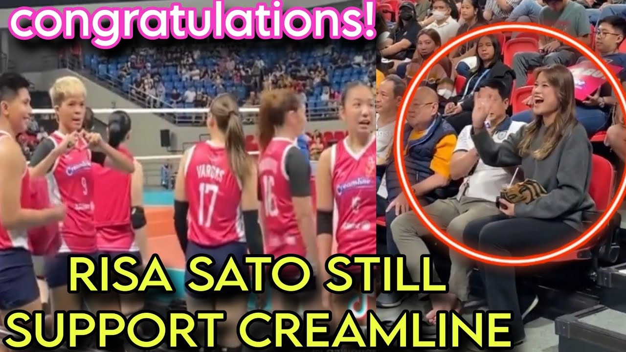 RISA SATO VERY SUPPORTIVE SA DATING TEAM NIYA NA CREAMLINE - YouTube