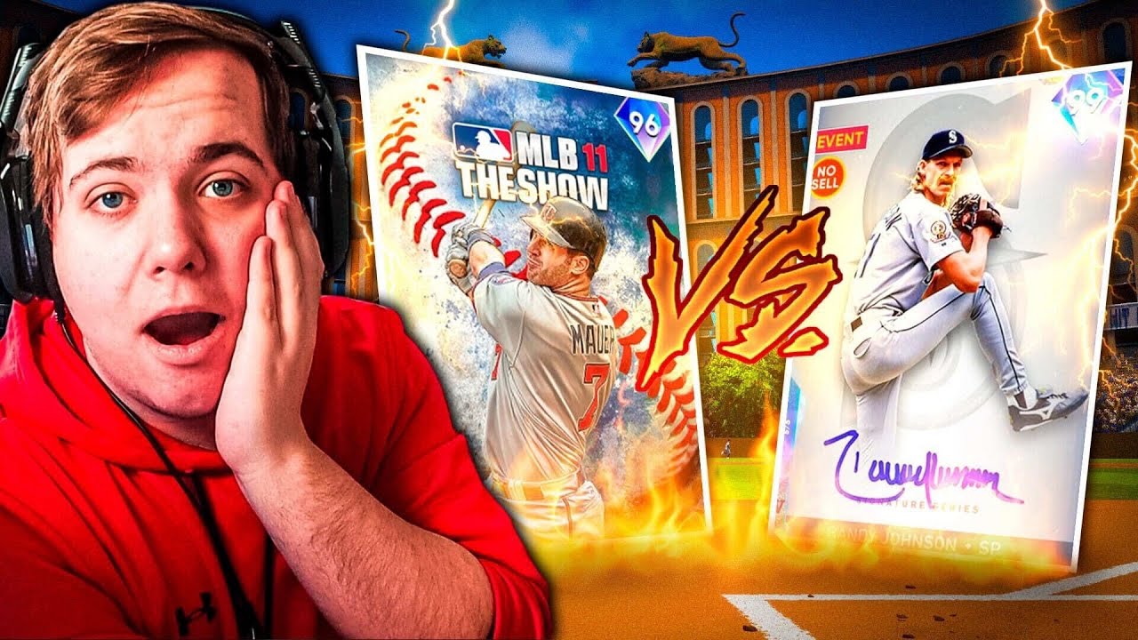 WE FACE 99 RANDY JOHNSON IN 96 JOE MAUER'S DEBUT! - YouTube