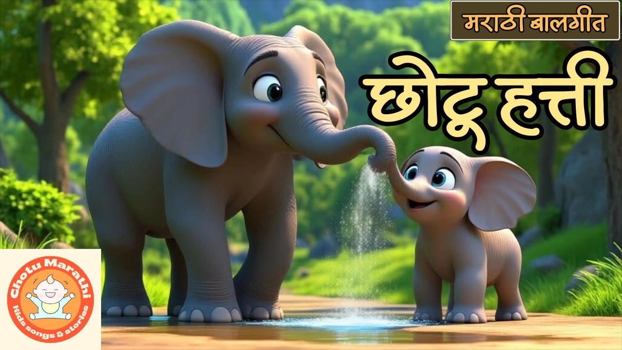 छोटू हत्ती | Chotu Hatti | Hatti video song | मराठी बालगीत | Marathi ...