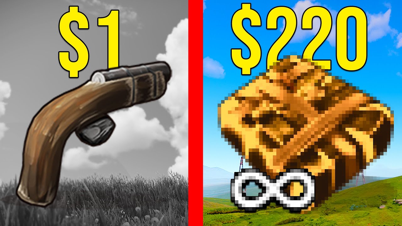$1 vs $210 VIP in Rust! - YouTube