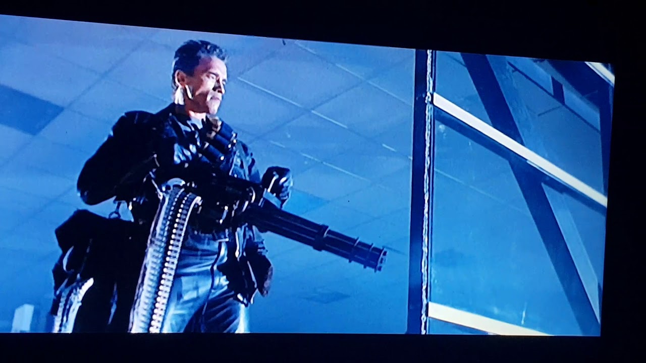 Terminator 2 (1991) - Minigun Scene (HD) - YouTube