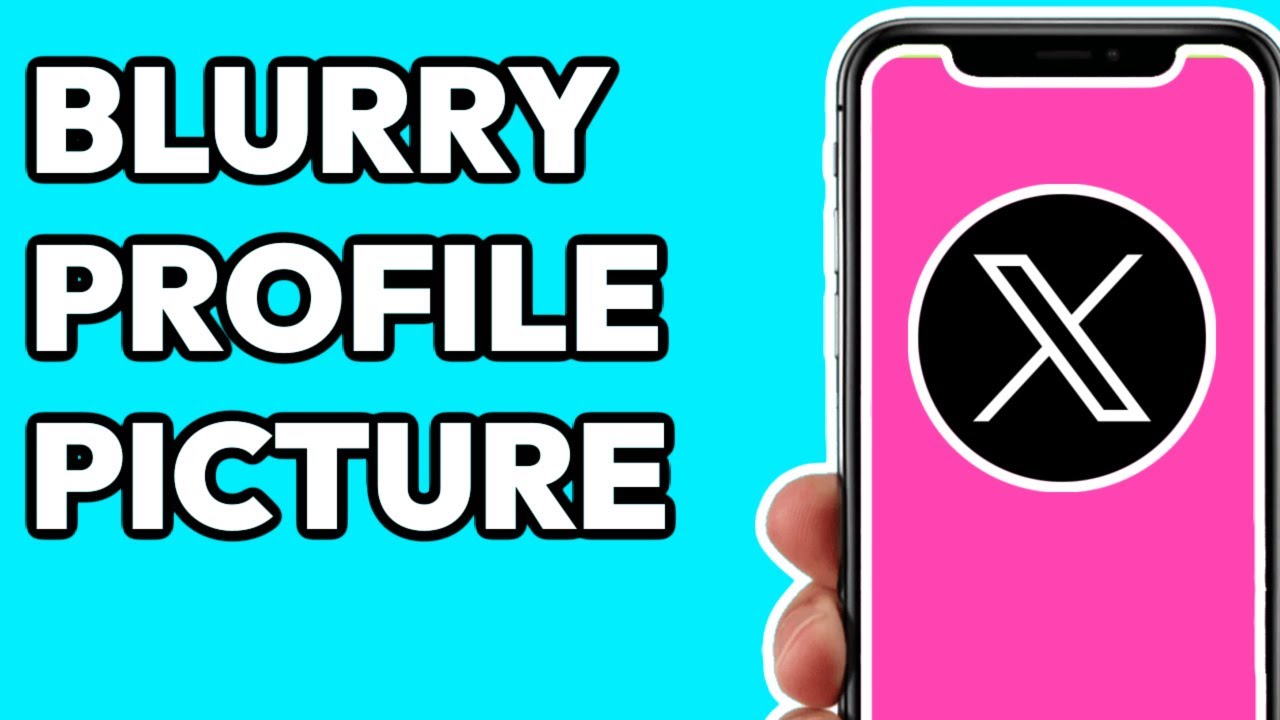 How To Fix Blurry Profile Picture On Twitter X App 2024 - YouTube