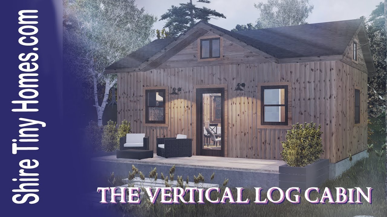 Tiny Cabin | Vertical Log Home The Cedar Ridge in The Shire at ...
