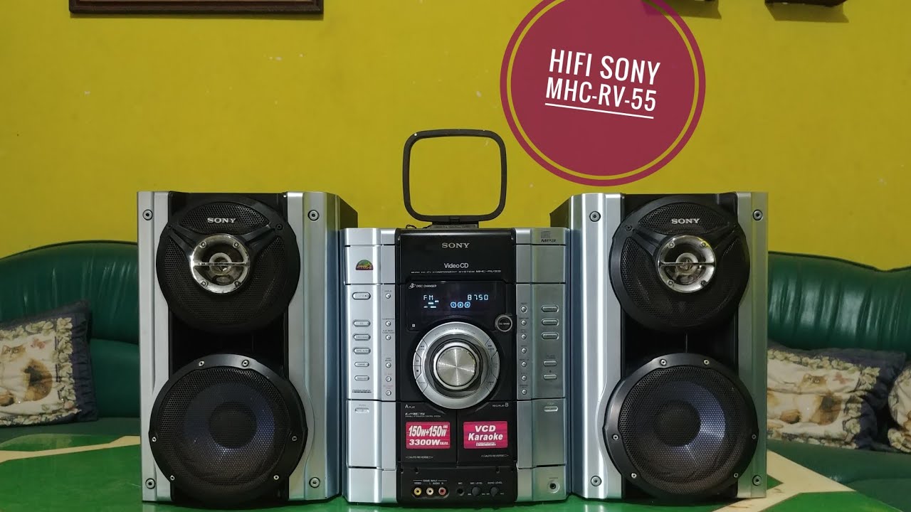 Compo Hifi SONY MHC-RV55 Power 3300watt pmpo - YouTube