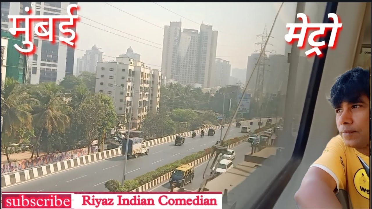 akurli to Maga Thane मुंबई Mumbai metro Malad vlogs Riyaz Indian comedian - YouTube
