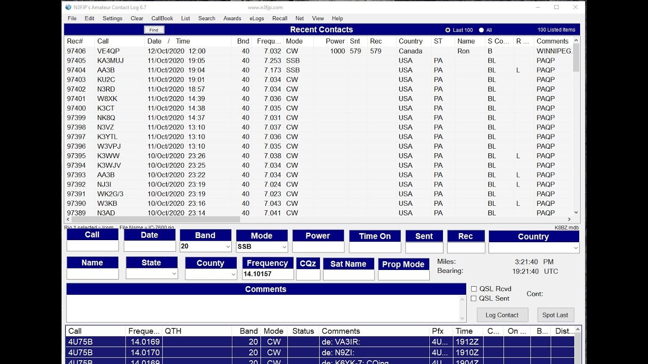 Ham Radio rig interface for computer logging - YouTube