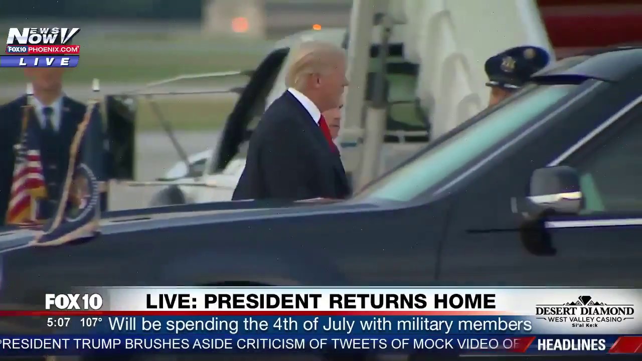 TRUMP GETS LOST ON THE TARMAC - YouTube