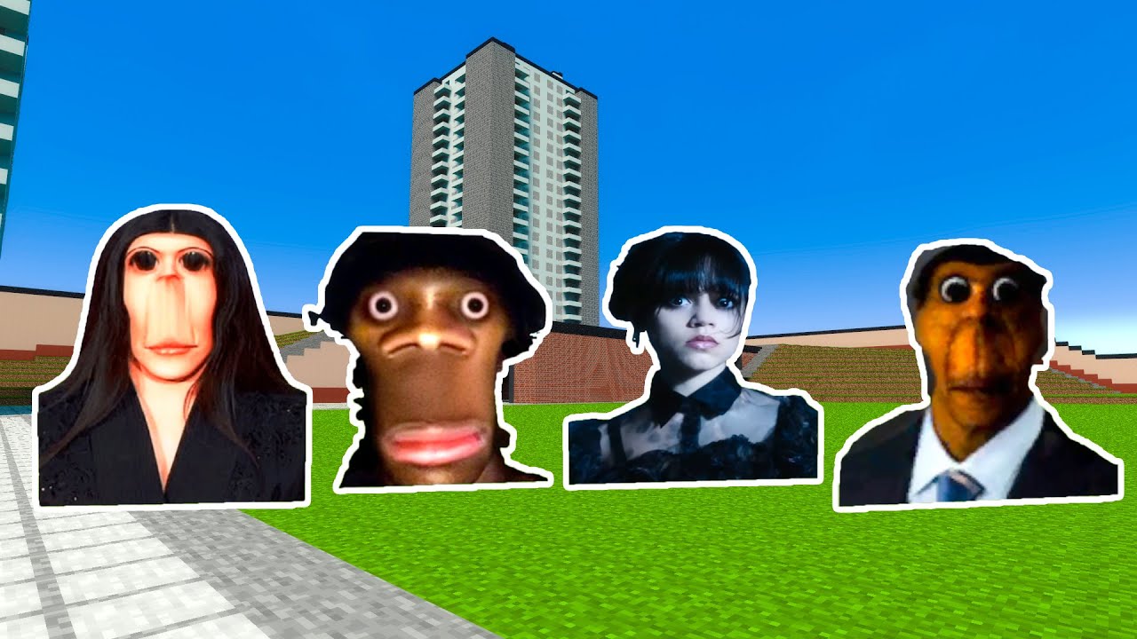 Obunga, Wednesday, Rosalia bizcochito and Aughhhh Nextbot Escape In ...