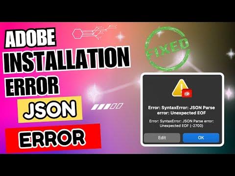 How to Fix Adobe JSON Parse Error (2025) | Adobe JSON Parse Error ...