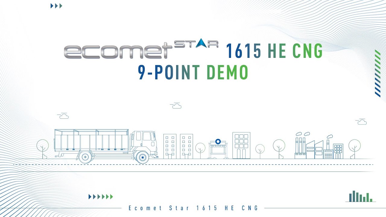 Ashok Leyland | Ecomet Star CNG 1615 HE - 9 Point Demo - YouTube