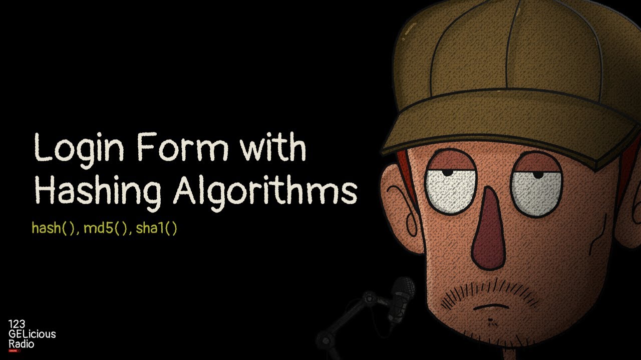 Login Form with Hashing Algorithms - YouTube