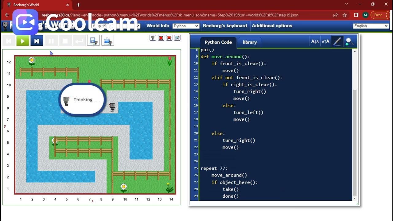reeborg step 19 solution - YouTube