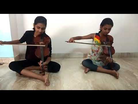 Ninnukori varnam | mohanam | adhi | lohitha & tharikha violin cover ...