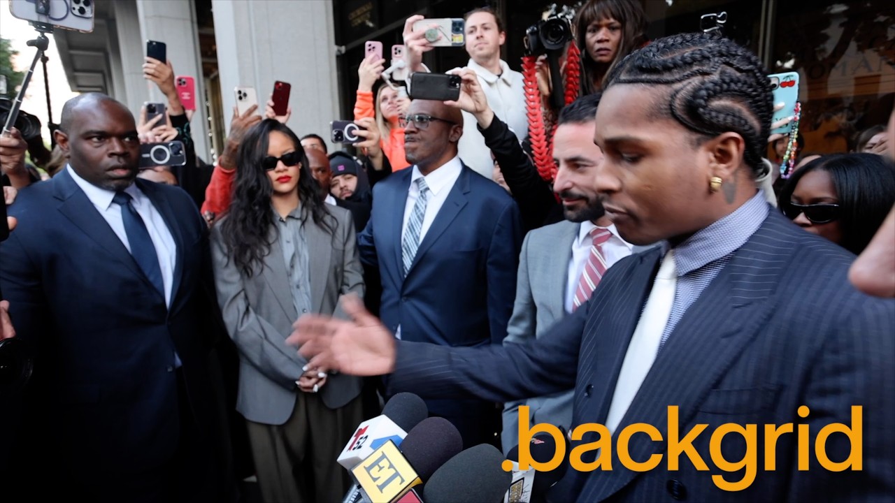 Not Guilty! A$AP Rocky and Rihanna walk arm in arm after not guilty ...