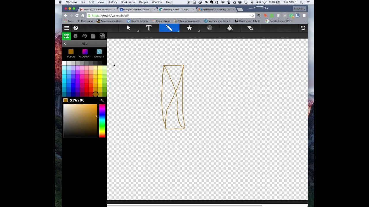 Student Skype drawing - YouTube