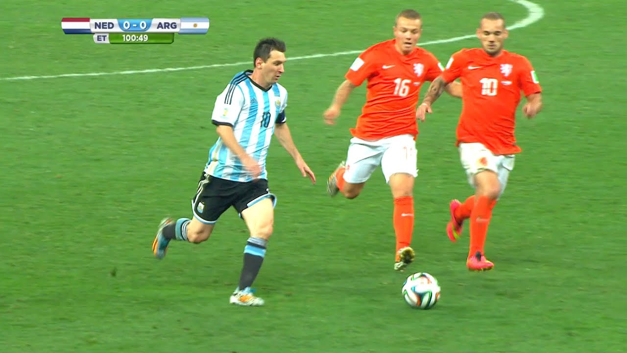 Lionel Messi vs Netherlands (World Cup 2014) English Commentary - YouTube