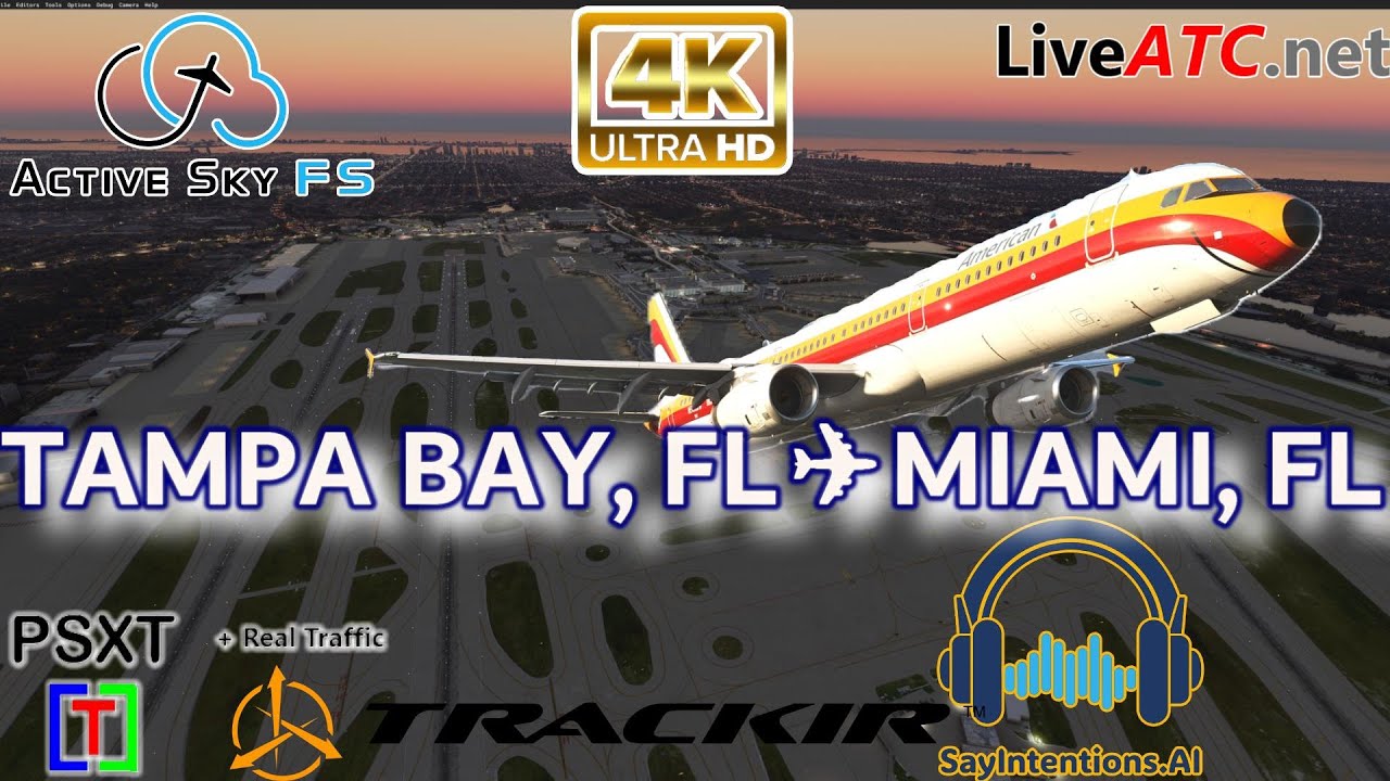 FULL FLIGHT | KTPA-KMIA | A-321 | 4K ULTRA HD | SAY INTENTIONS - YouTube