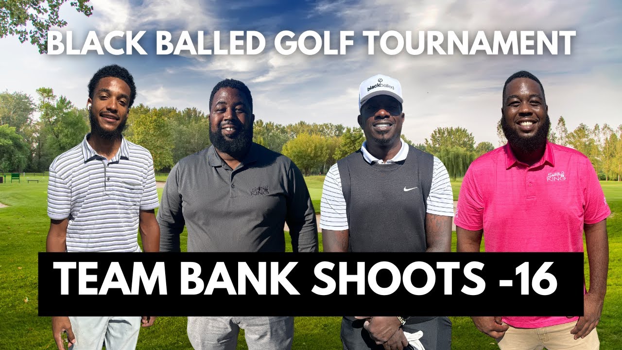 Black Balled Golf Vlog | Team Bank Shoots -16 | 18 Holes Crystal Lake ...