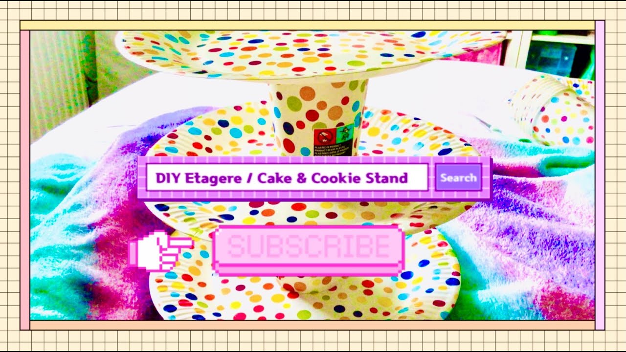 DIY Etagere | Cake & Cookie Stand 🍪🍰 - YouTube