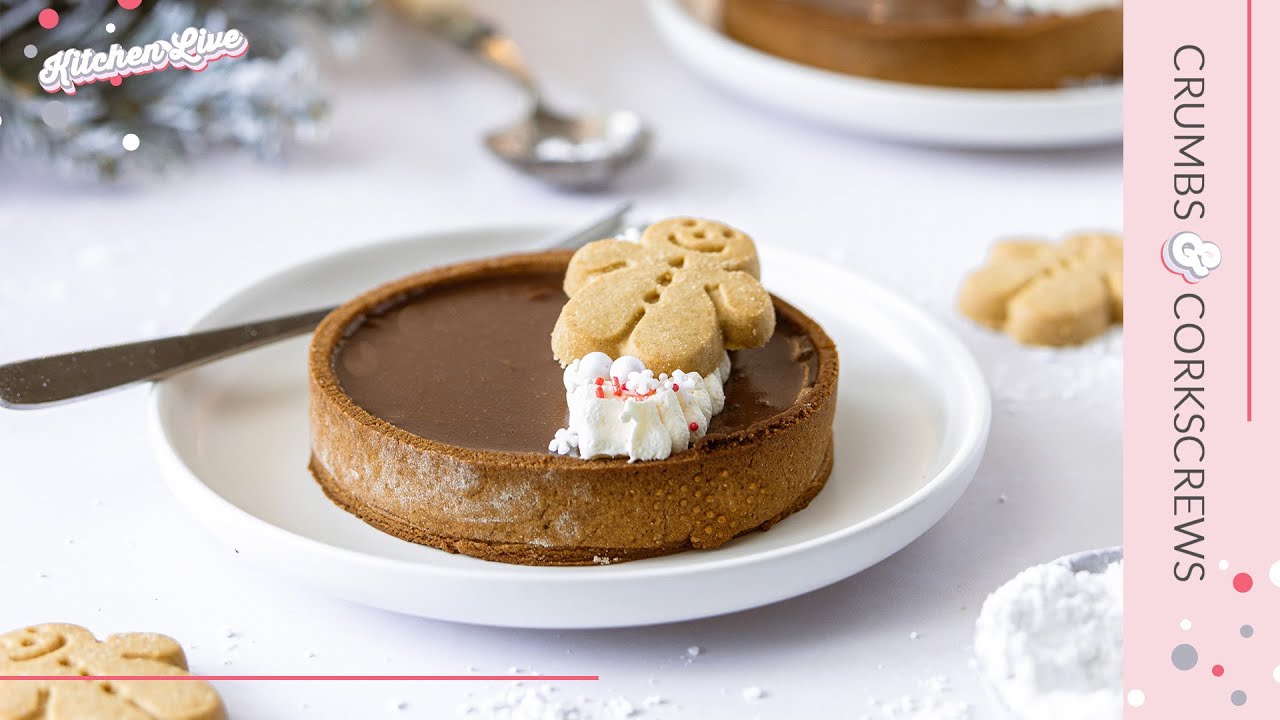 Gingerbread Chocolate Tart 🤎 The Perfect Festive Dessert - YouTube