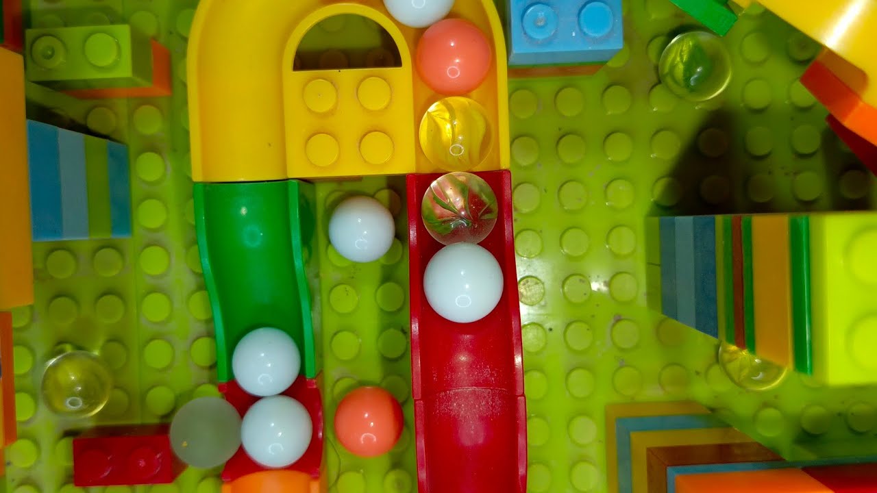 Marble Run Bowling in Marble Game Marble Race with Balls Marble ...