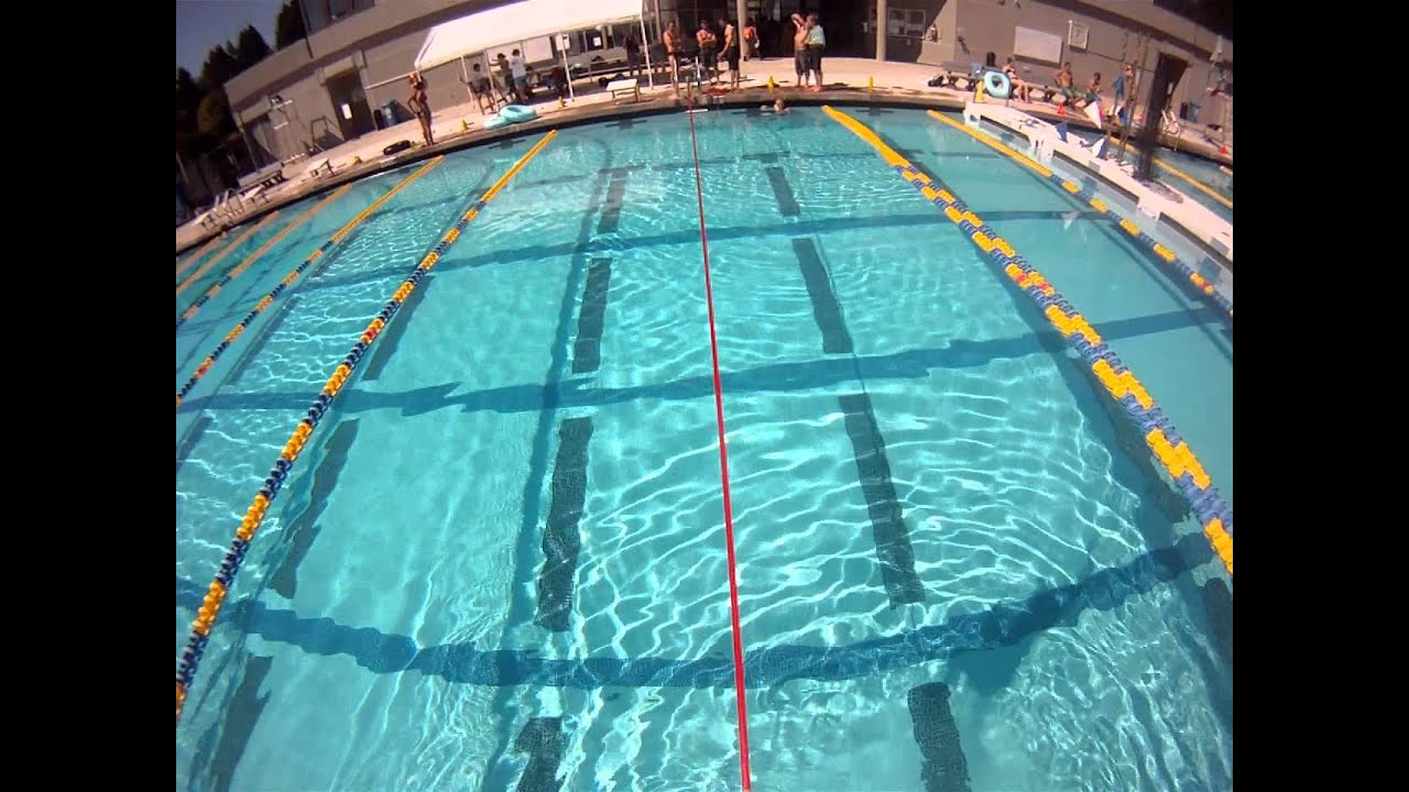 80' pool slackline @ OPERS, UCSC - YouTube