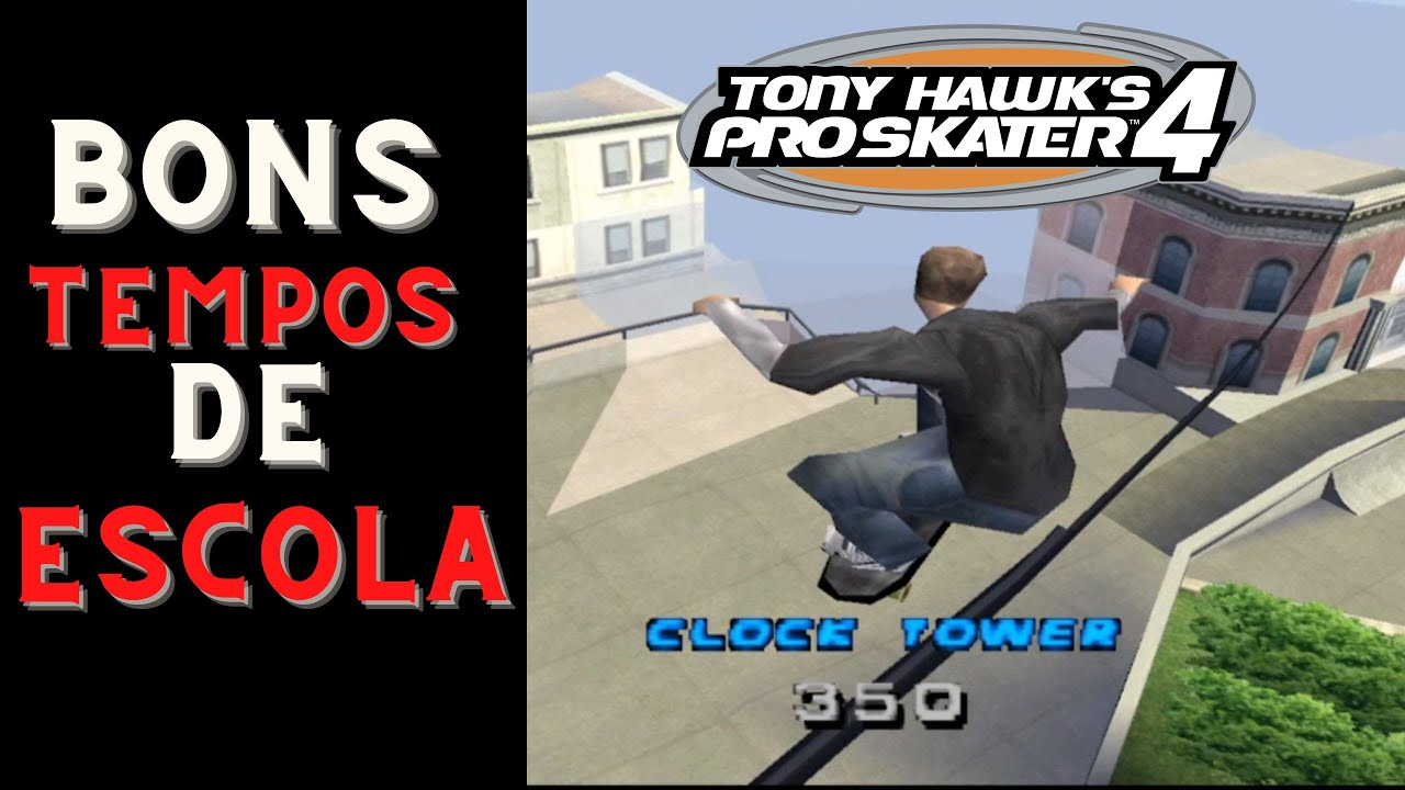 Tony Hawk Pro Skater 4 (THPS4) - PS1 - College - Tony Hawk - Fazendo ...